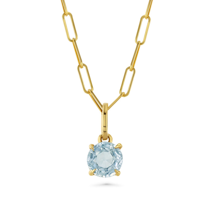 1.65 Aquamarine Round Prong Set Charm – Starling