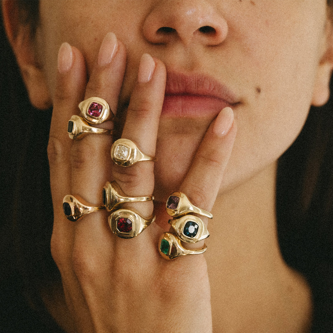 1.54CT GROSSULAR GARNET RIPPLE RING – Starling