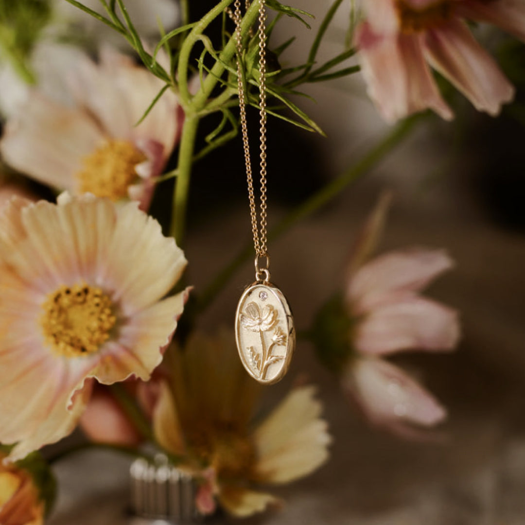 Peony Flower Charm | Starling Jewelry