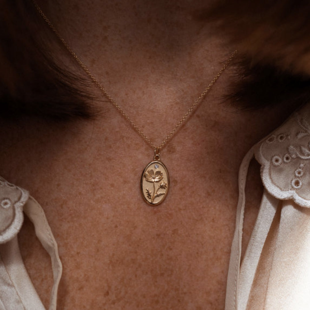 Peony Flower Charm | Starling Jewelry