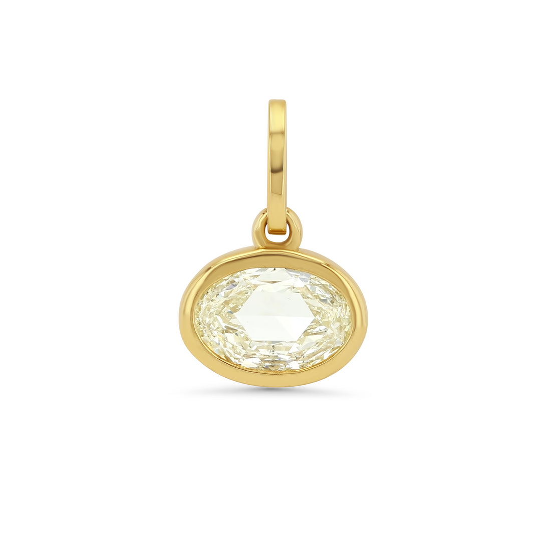 Diamond Oval Birthstone Charm | Starling Jewelry