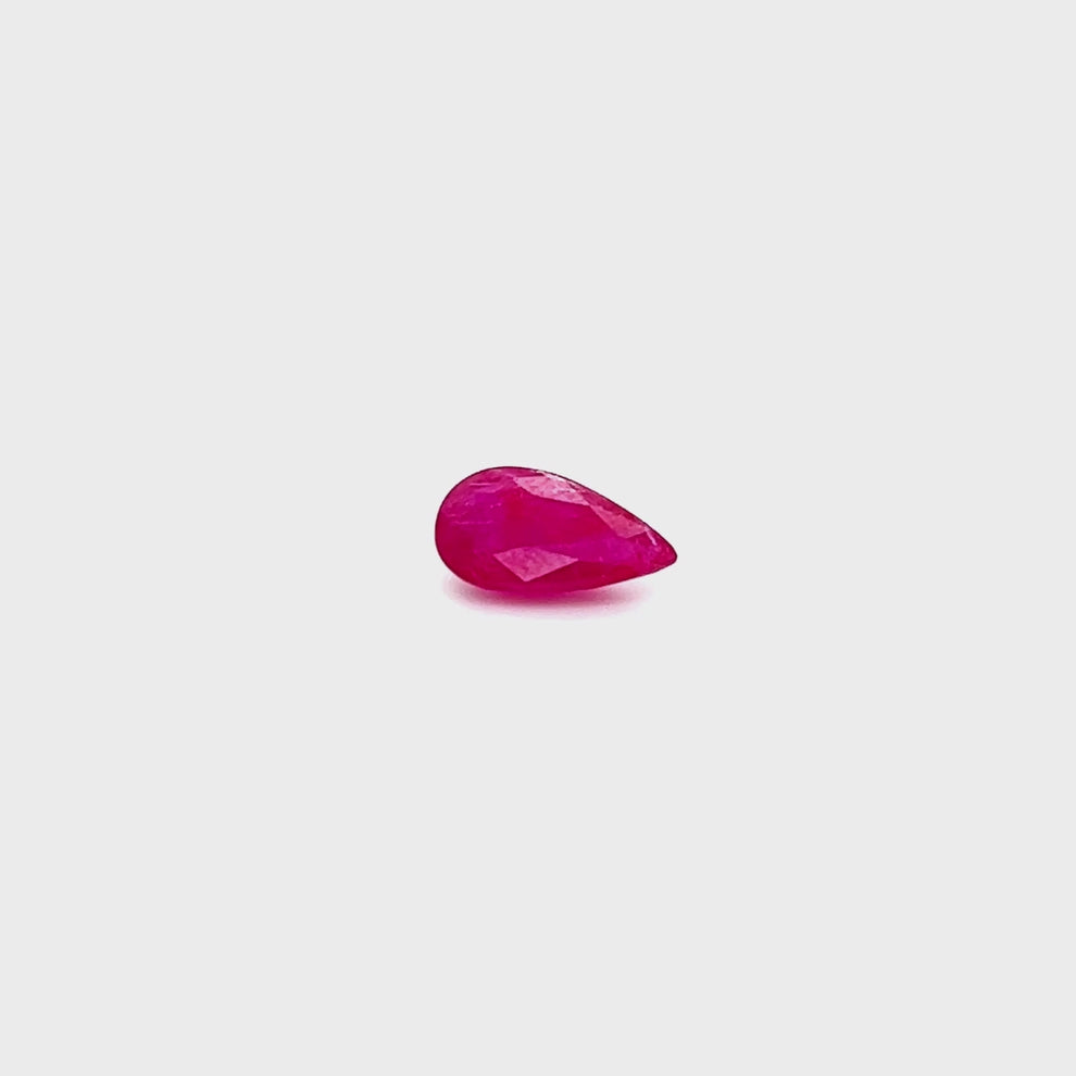 BESPOKE 2.20CT PEAR SHAPED RUBY RING – Starling