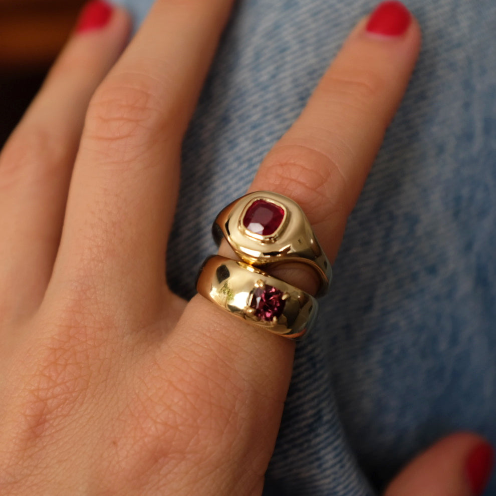RUBY RIPPLE SIGNET RING | STARLING JEWELRY – Starling